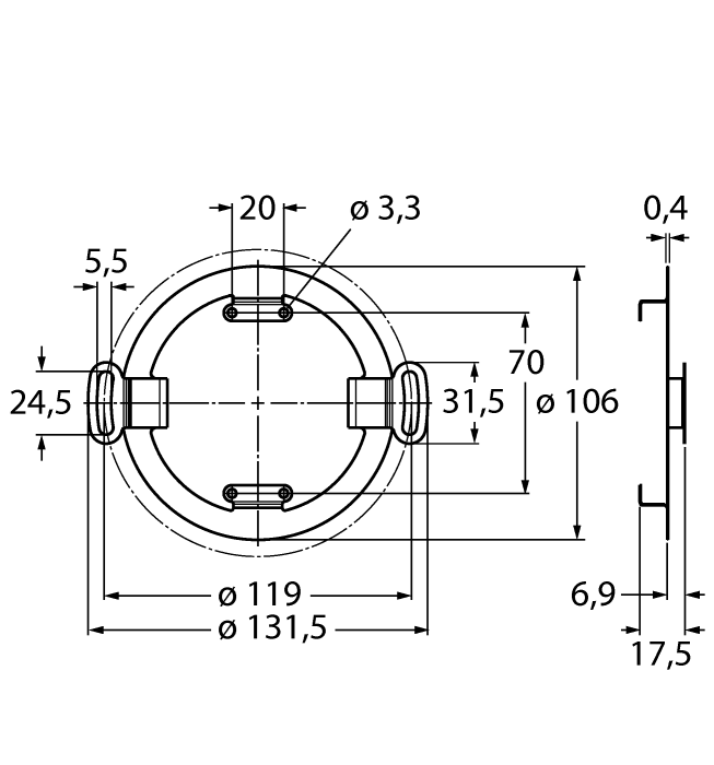 Accessories - Slotted flex mount