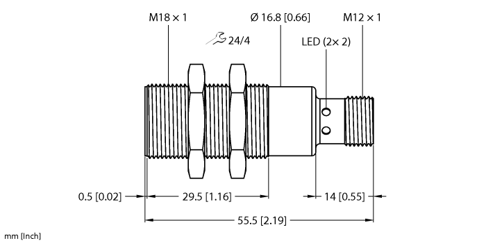 Ultrasonic Sensor - Diffuse Mode Sensor