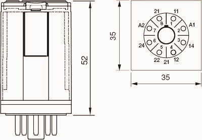 Comat Releco by TURCK - Power Relay, 8-pin
