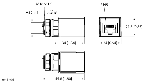 Panel Feed-through Receptacle - Female Receptacle to Female Receptacle