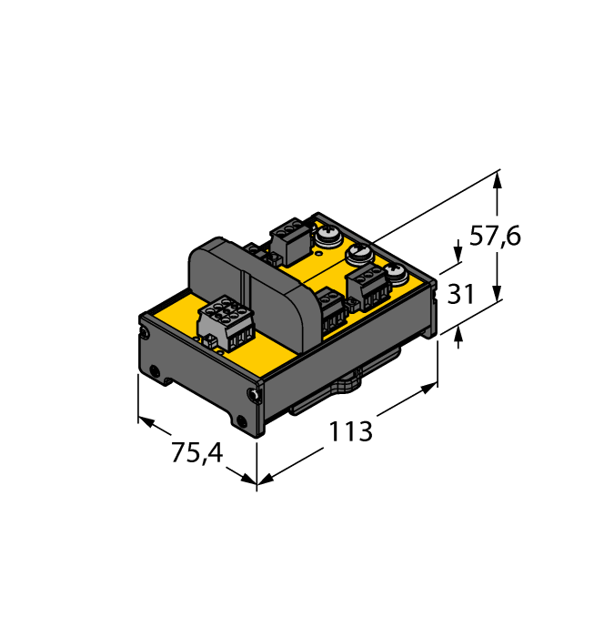IP20 Junction Box with Short-Circuit Protection, 4-Channel - FOUNDATION ...