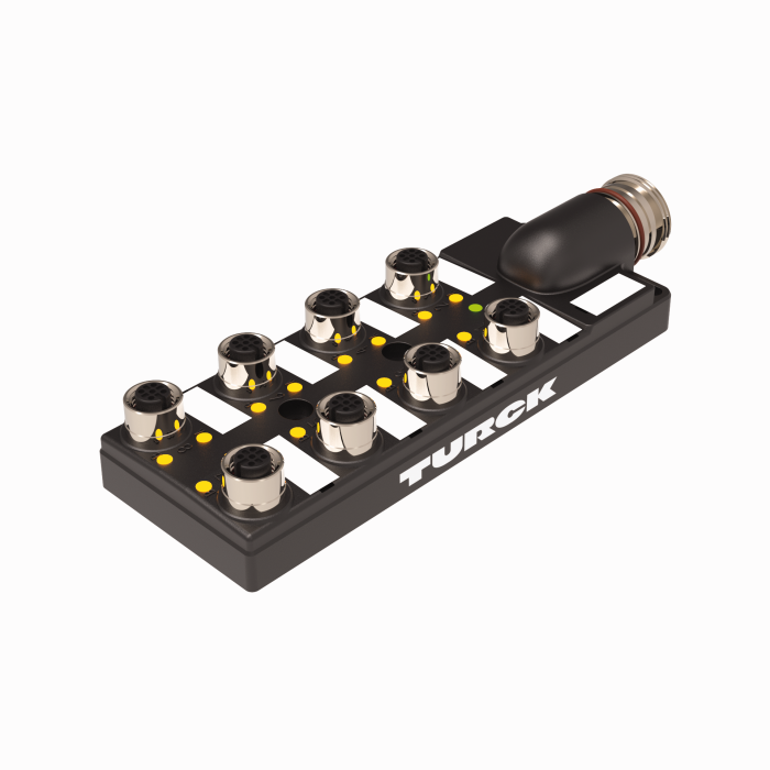 Passive Actuator/Sensor Junction Box, 8 Ports - M12 x 1 I/O port with ...