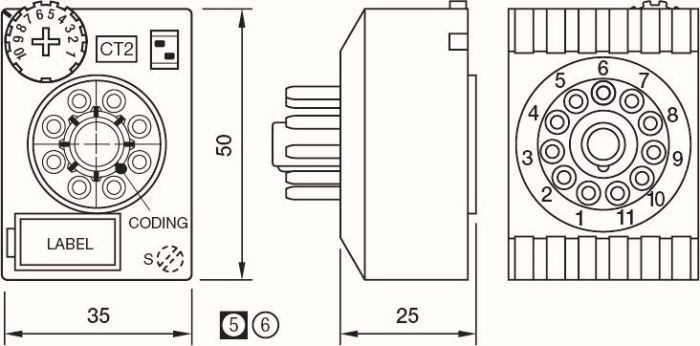 Comat Releco by TURCK - Time Cube, 8-pin